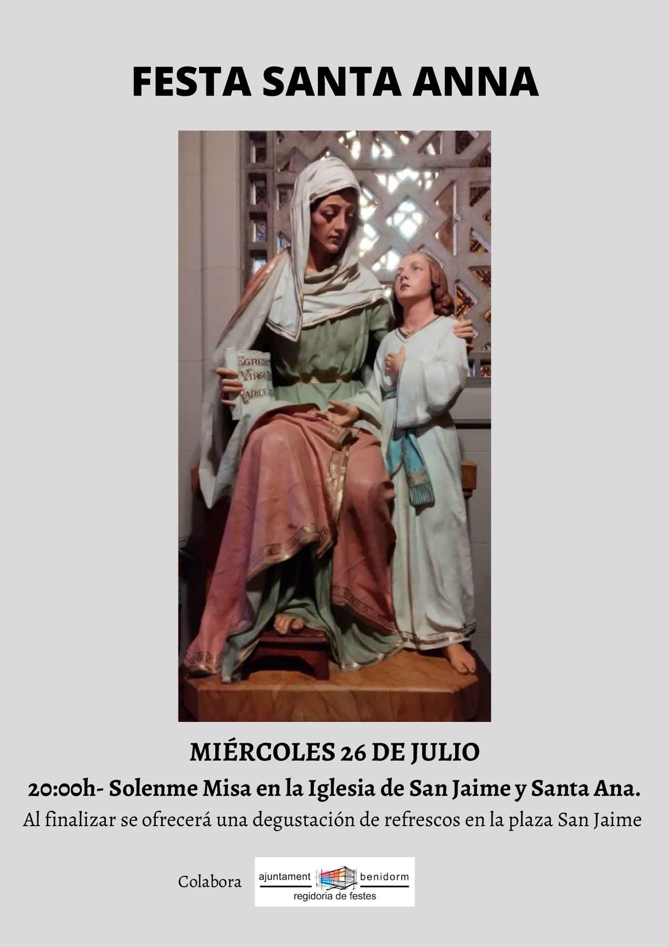 Benidorm celebrará el miércoles 26 la festividad de Santa Anna – Punta ...