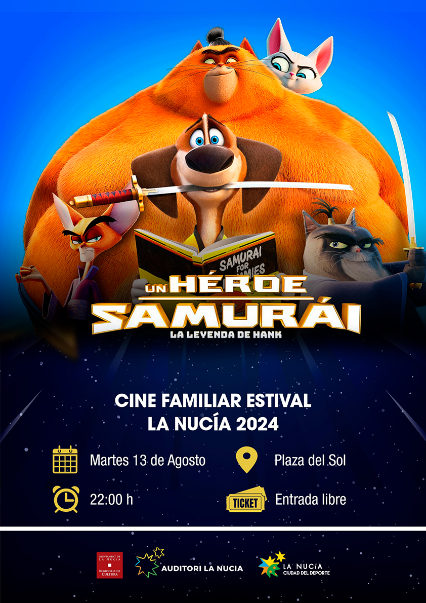 La película “Un Héroe Samurái: la leyenda de Hank” mañana en la plaza ...